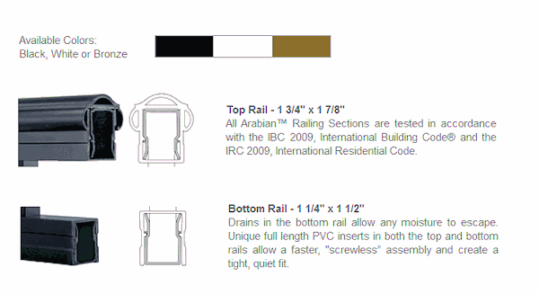 Arabian Series Aluminum Railing